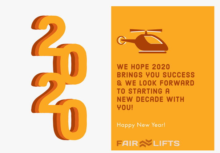 Happy New Year From FairLifts - Fair Lifts Helicopter Services