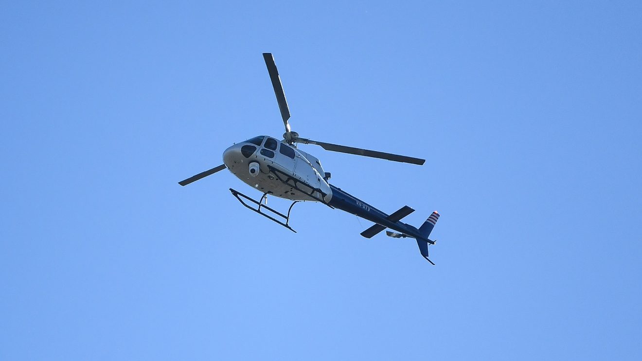 Helicopters Used in Power Transmission Line Work in Central NY : Fair ...