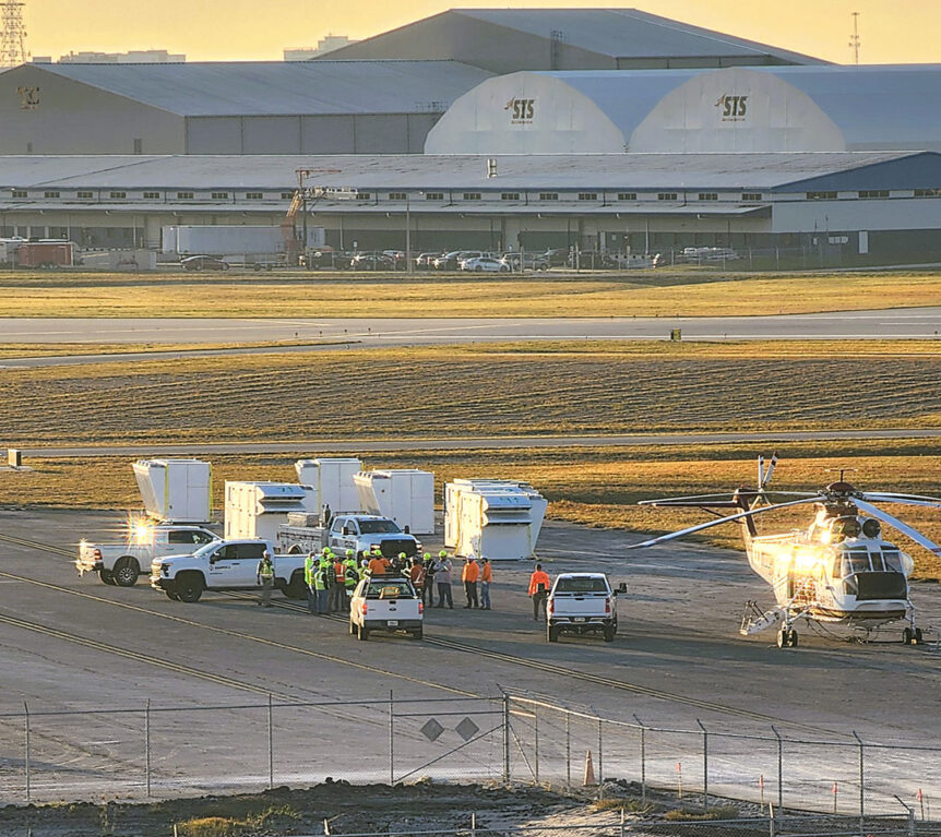 RTU Equipment & Materials Helicopter Lift at Melbourne Orlando ...