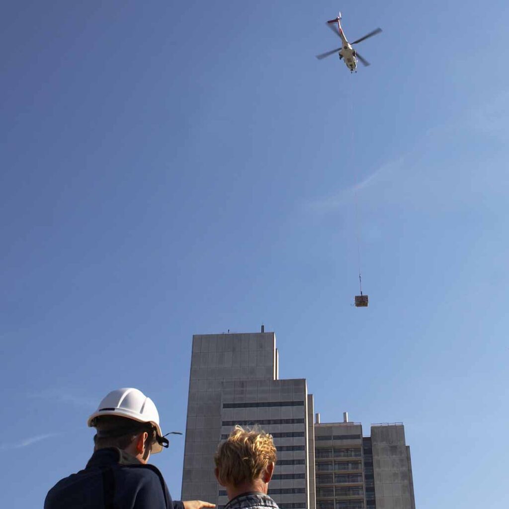 Helicopter HVAC Unit Installation for Etec Mechanical Near Petersburg ...